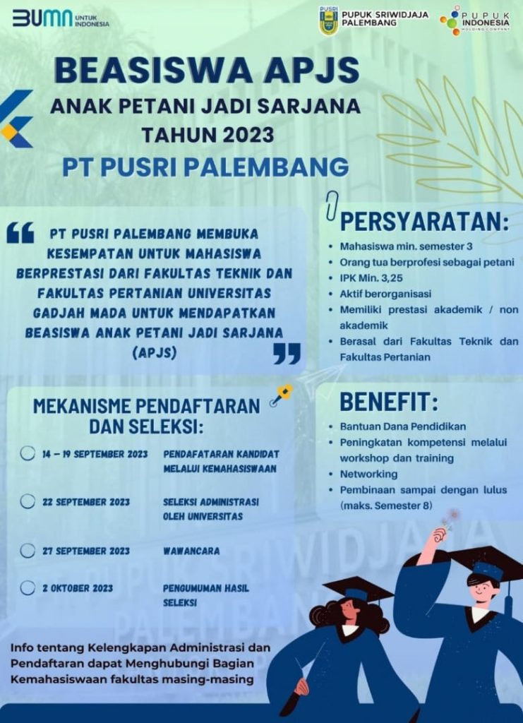 2023 APJS SCHOLARSHIP – epa.faperta.ugm.ac.id